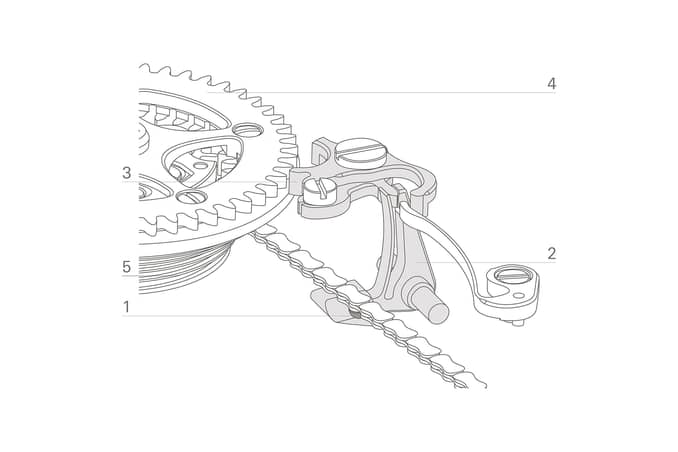 The fusée-and-chain transmission